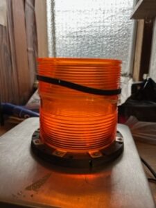 Navigation Light Lens Only – Orange – Reliance Marine